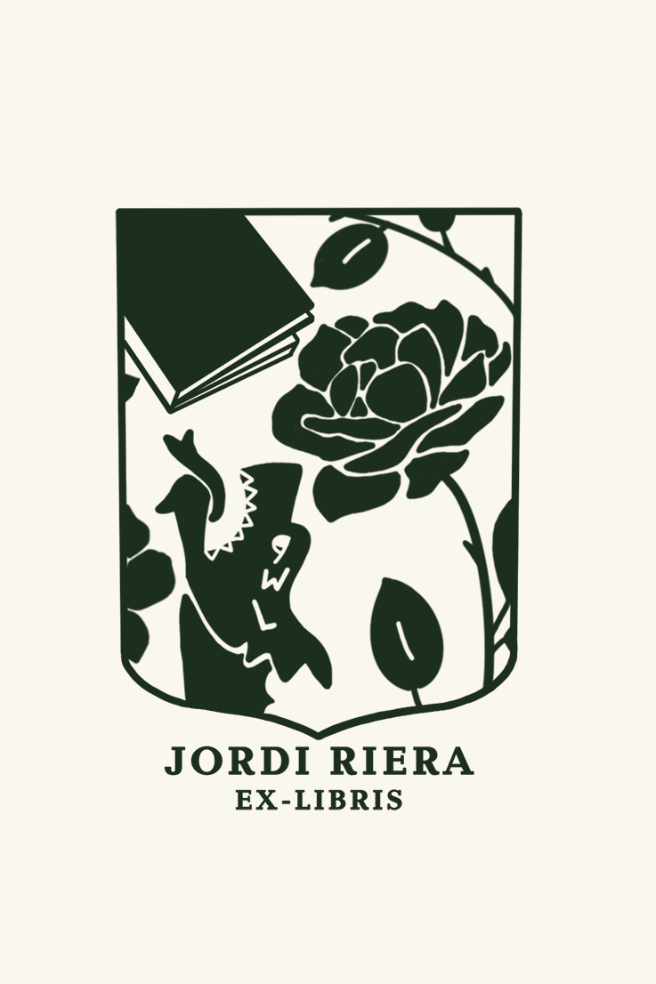 Bookplate stamp Shield of Saint George | Les Tampons de Roser